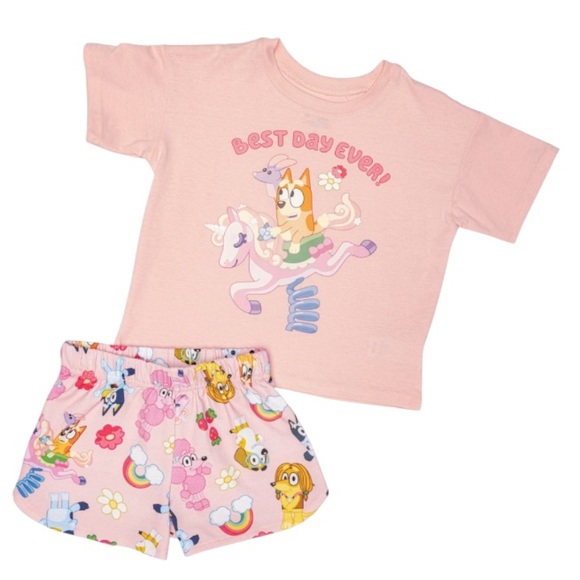 Bluey | Matching Sets | Bluey Best Day Ever Graphic Tshirt And Matching ...